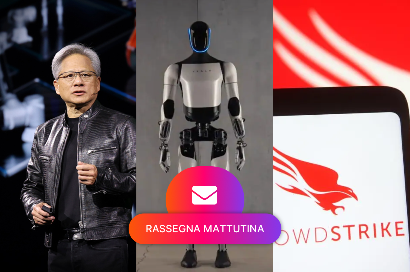 Nvidia arriva in Cina, Tesla robot umanoidi, Azioni CrowdStrike crollano